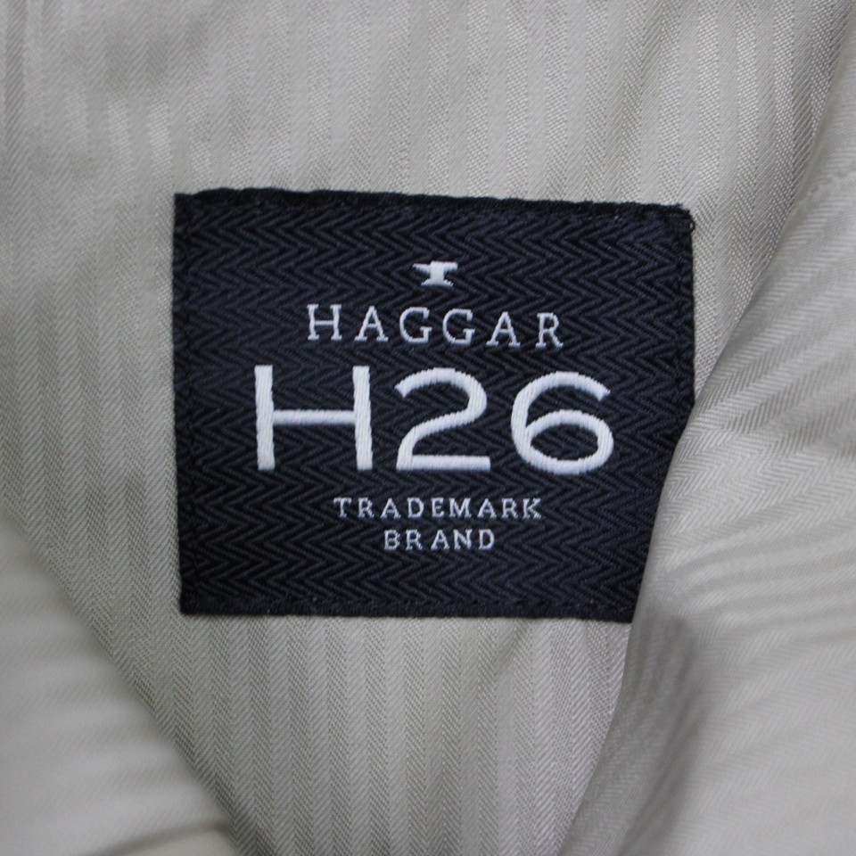 Haggar H26 Performance Pants NWT Mens 34x30 Beige Classic Fit Non-Iron ...