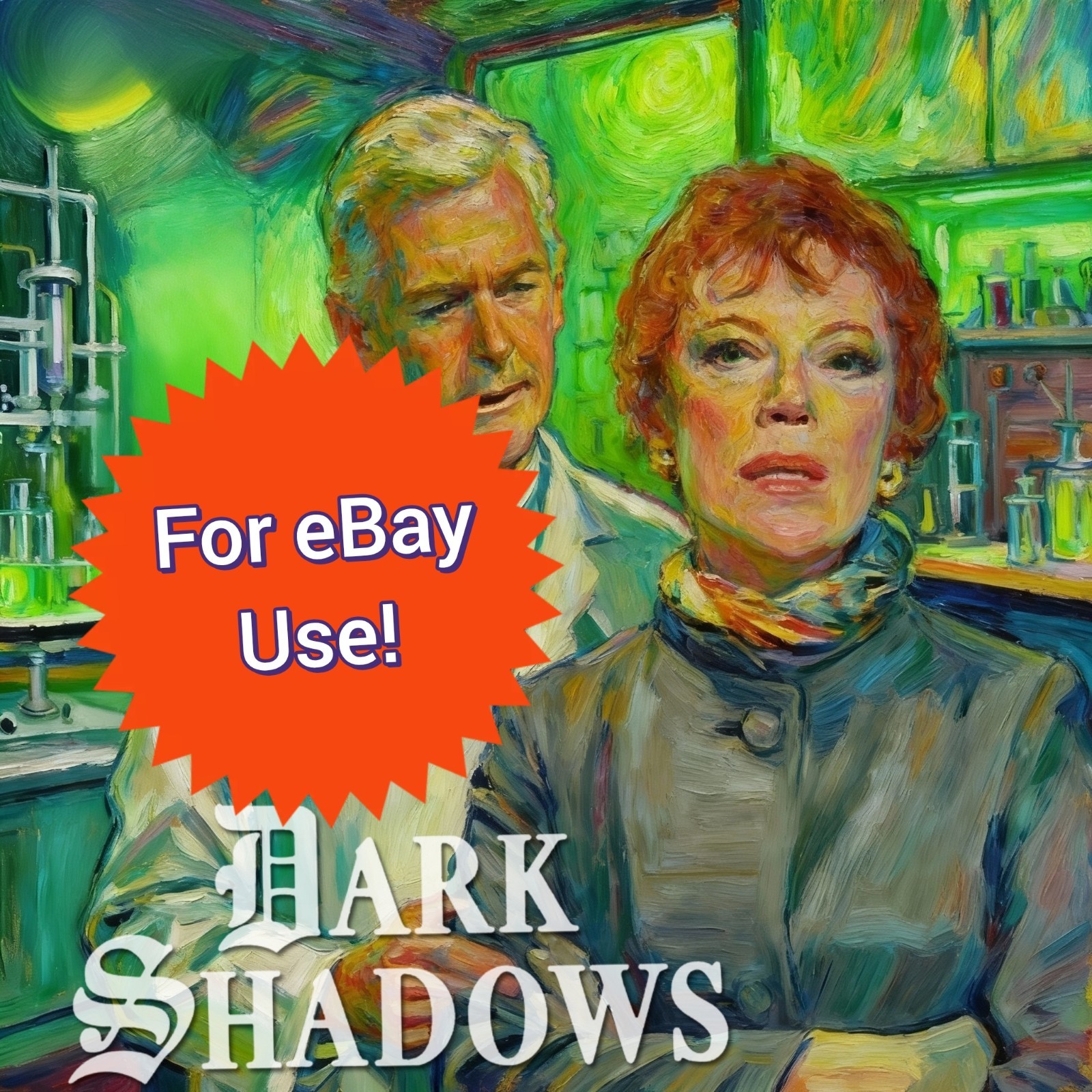 OAK Very Rare Dark Shadows Pop Art Addison Powell Grayson Hall Dr. Lang ...