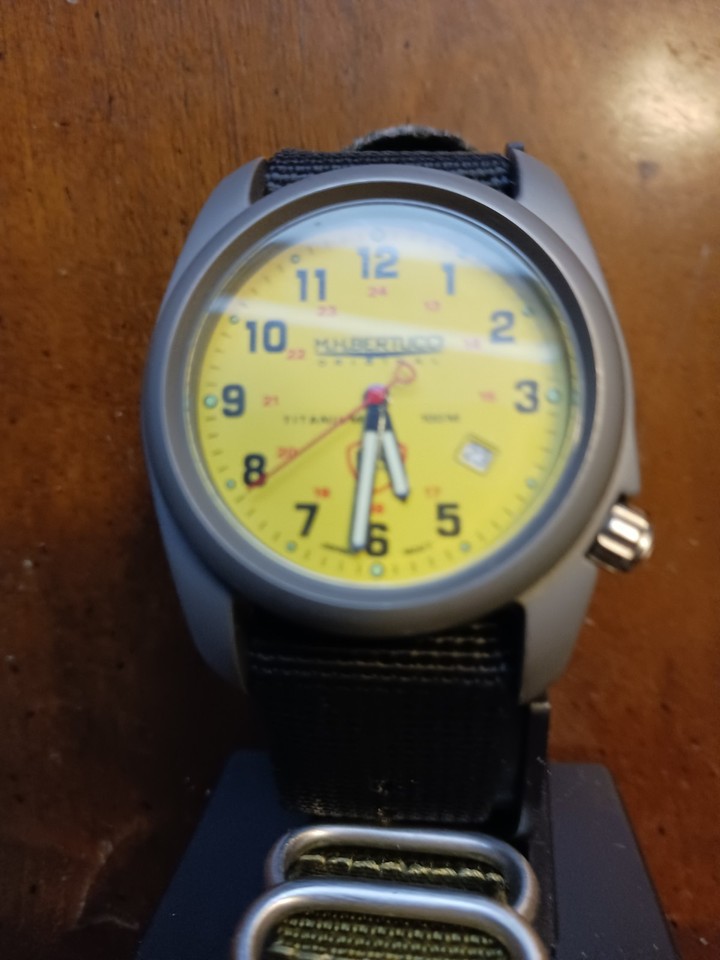 M. H. Bertucci A-2T Titanium Yellow Men's Watch | eBay