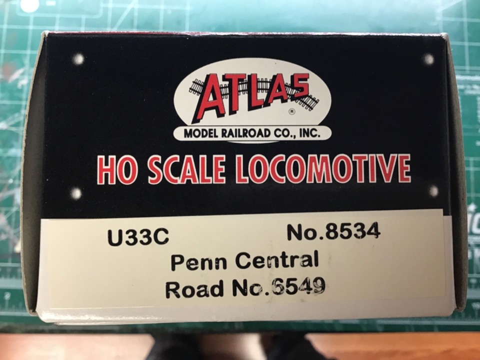 Atlas HO Scale U33C No.8534 Penn Central Road Number 6549 | eBay