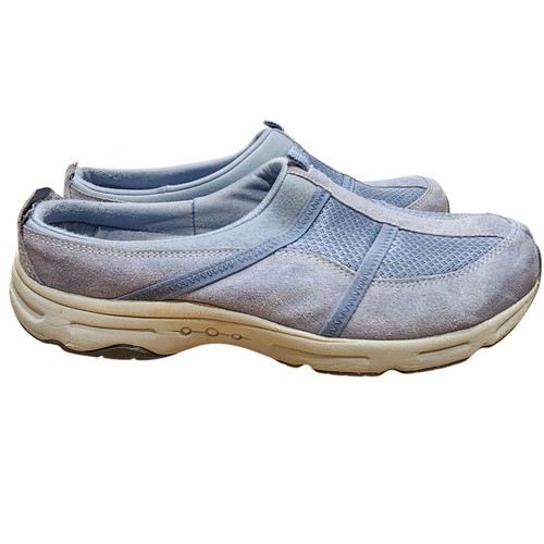 Easy Spirit Argyle Mesh Clogs Slip On Mule Blue Open Back Women's Size ...