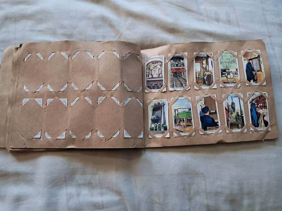 TRADE CARDS – ALBUM CONTAINING THREE COMPLETE SETS OF CIGARETTE CARDS ...
