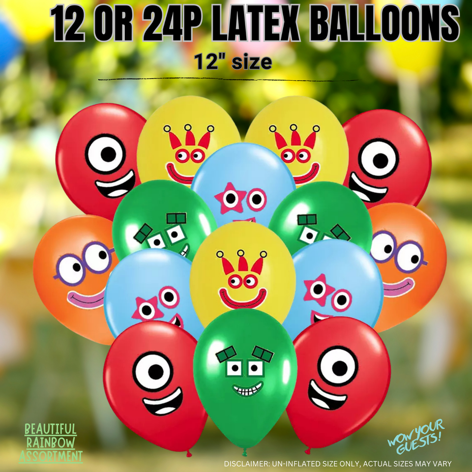 NUMBER BLOCKS Decoration Balloon party banner table cover plate cups ...