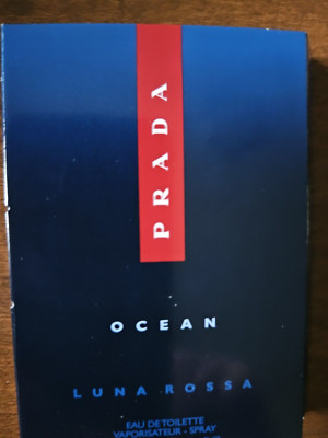 Prada Luna Rossa Ocean Eau De Toilette EDT Carded Sample Vial Spray ...