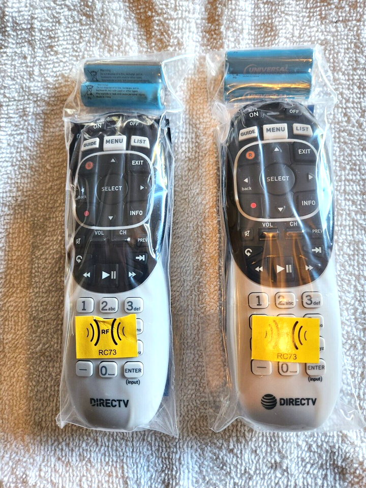 DIRECTV RC73 REMOTE CONTROLS / LOT OF 2 / IR/RF HR44/HR54 GENIE ...