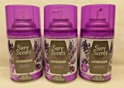 3 Sure Scents Lavender Automatic Spray Refill 4.5 Oz | eBay