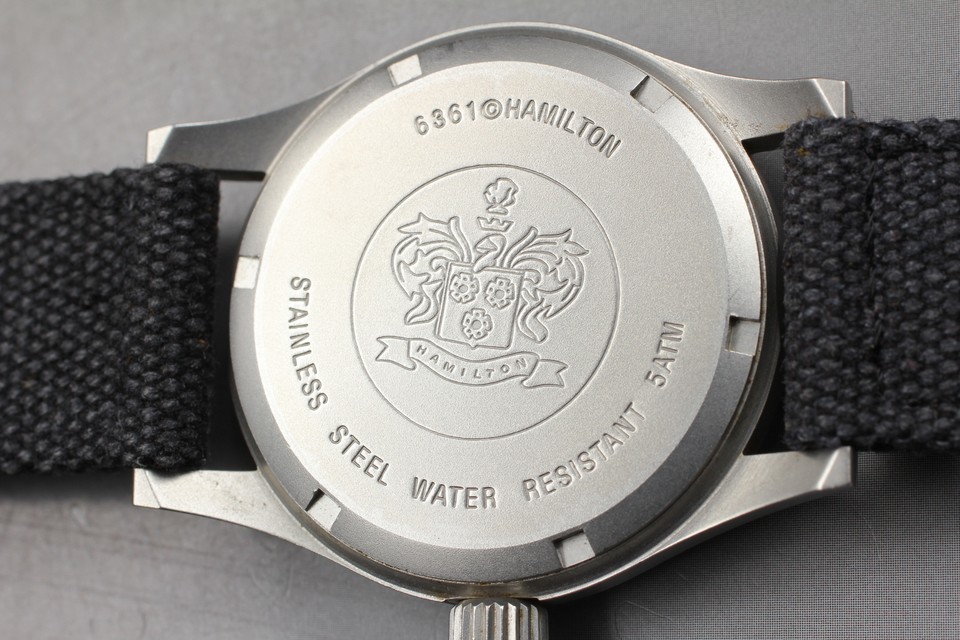 [Exc+5] Hamilton Khaki 6361 Blue Dial Men's Quartz Military Watch From ...