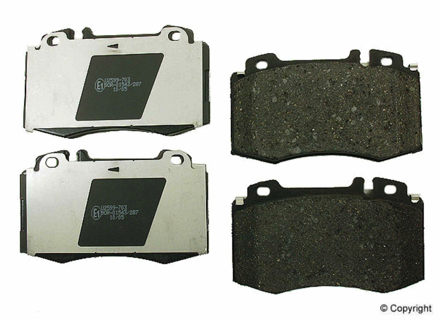 PAGID Front Brakes Brake Pad Set for Mercedes 2000-2005 ML430 ML500 ...