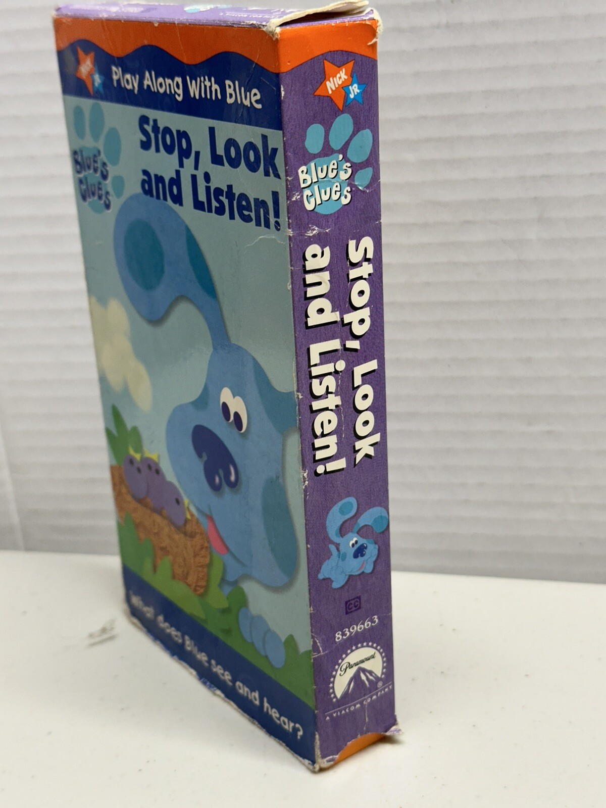 Blue's Clues - Stop, Look and Listen! VHS Tape 2000 Nick Jr Nickelodeon ...