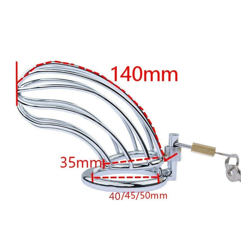 Metal Lockable Male Chasity Cage Grid-like Device Restraint Chastity ...