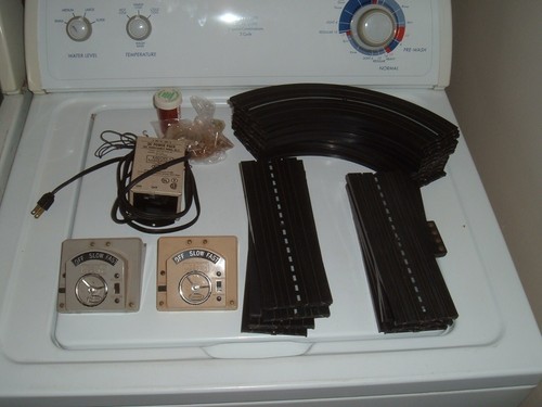 Original Vintage Aurora T-Jet Slot Car Track Set - Steering Wheel ...