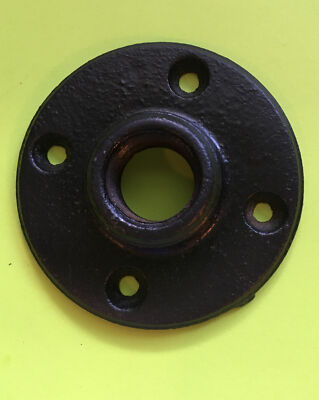 *USED* CAST IRON THREADED FLANGE-3 7/16" BASE, 3/4" SHAFT SIZE *FREE ...