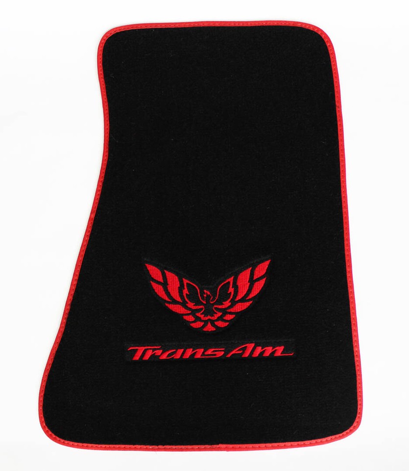 NEW! Carpet Floor Mats 1982-2002 PONTIAC FIREBIRD Trans Am Embroidered ...