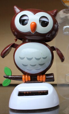 VALENTINES Brown Blinking Solar Dancing Owl, great happy nurses ...