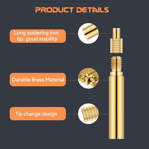 8 Pcs Heat Set Insert Tool Soldering Iron Tips M2 M2.5 M3 M4 M5 M6 M8 ...