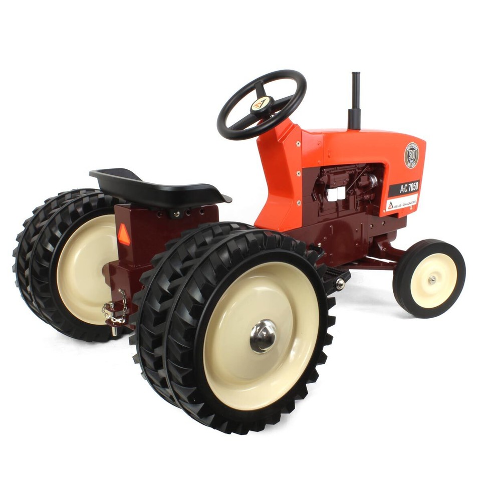 Allis-Chalmers 7050 50 Years Pedal Tractor Maroon Belly & Rear Duals ...