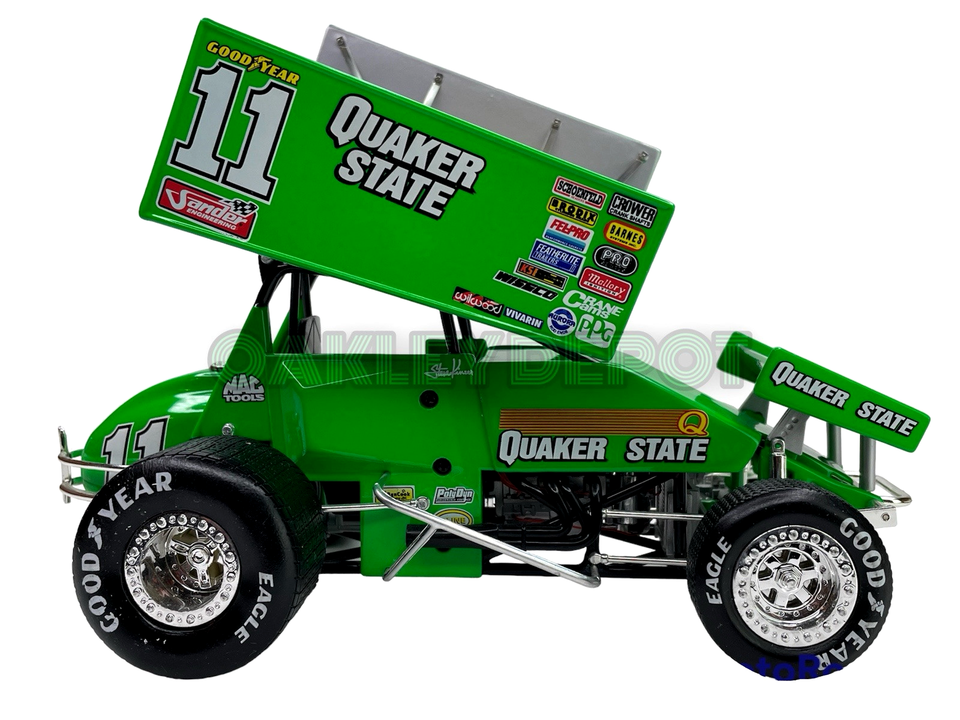 🏎️🏁 STEVE KINSER #11 QUAKER STATE 1/18 ACTION SPRINT CAR WoO DIECAST | eBay