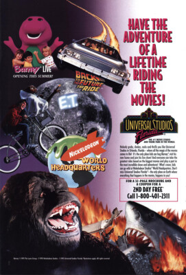 1995 Universal Studios Florida: Adventure of Lifetime Riding Vintage ...