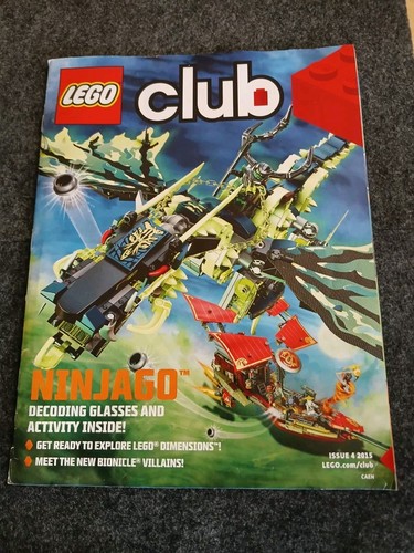 LEGO Club Magazine Issue 4 2015 NINJAGO ... /w Bonus Booklet | eBay