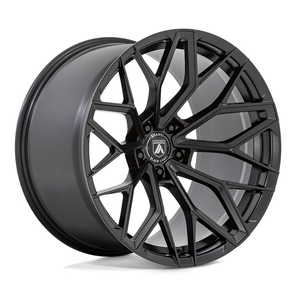 Set 4 Asanti Black ABL-39 Mogul 20x12 5x115 Satin Black Wheels 20" 6mm ...