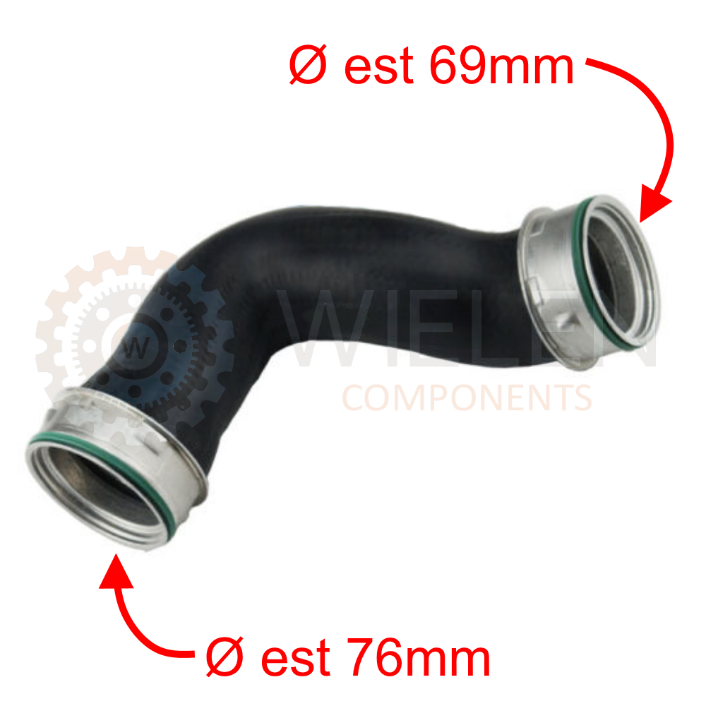 Intercooler Hose for VW Multivan Transporter 2.5 TDI 7H0145980F | eBay