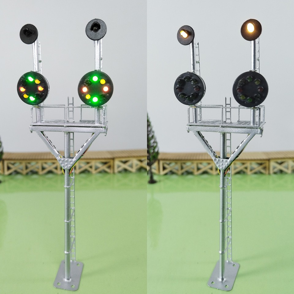 1 x HO scale model railroad tower CPL signal B&O goalpost position # ...