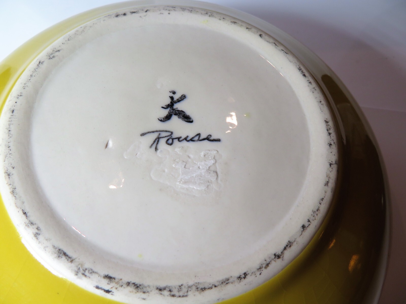 ROUSE POTTERY BOWL ON STAND | eBay