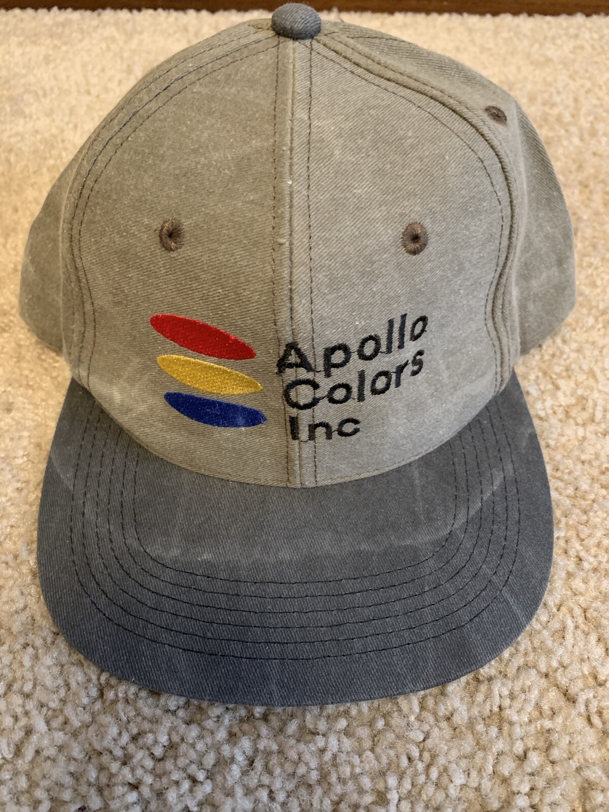 Vintage Apollo Colors Inc Snapback Hat Made In The USA Paint | eBay