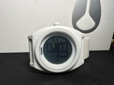 Nixon The Time Teller Digi White | eBay