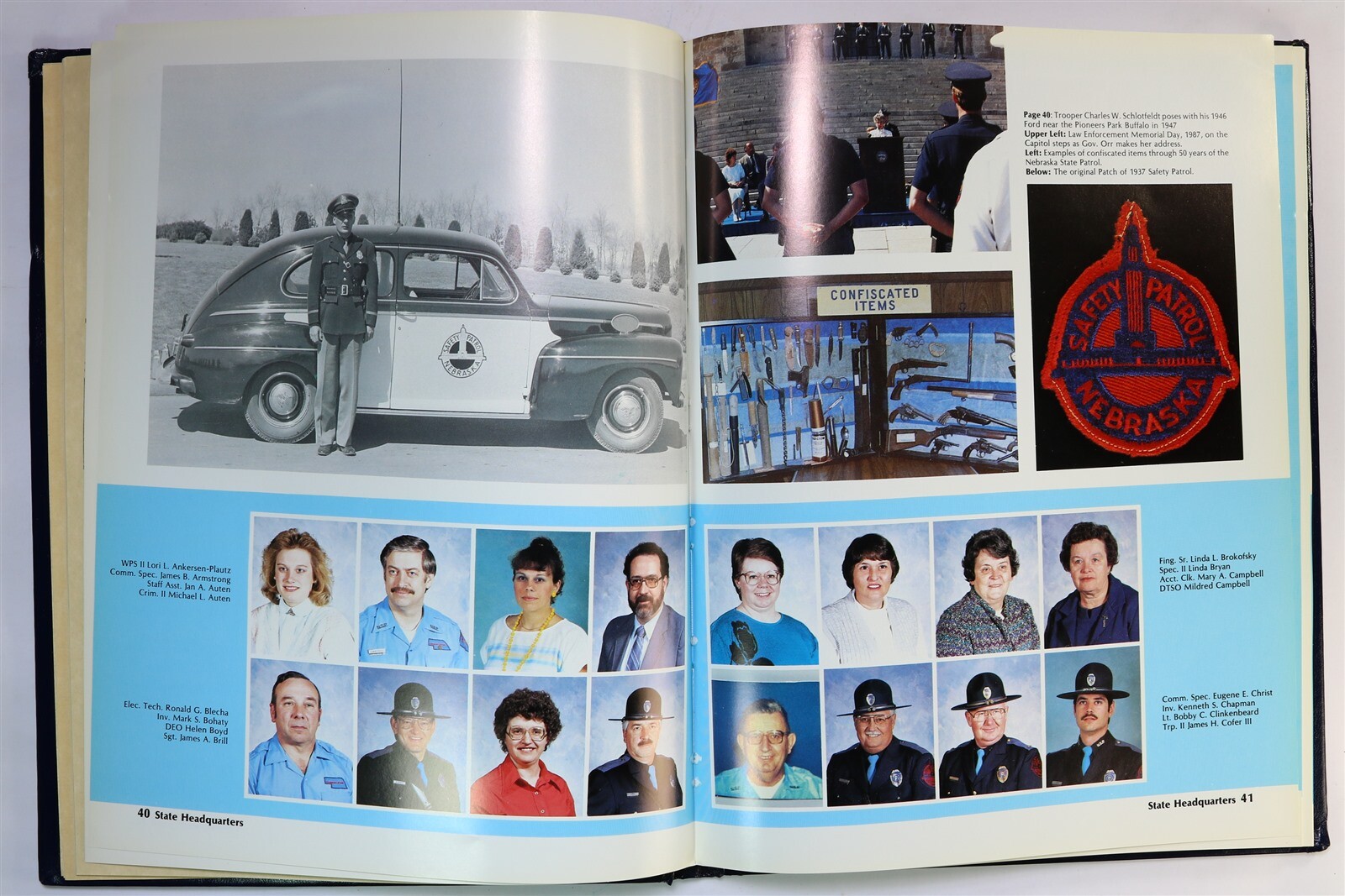 Nebraska State Patrol 1987 Yearbook Highway Police Department History ...
