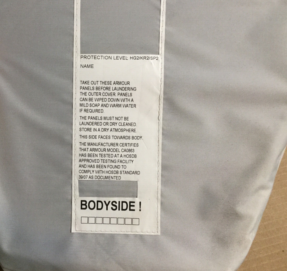 level IIIA ballistic panel body armor panels great shape IIIA 44mag ...