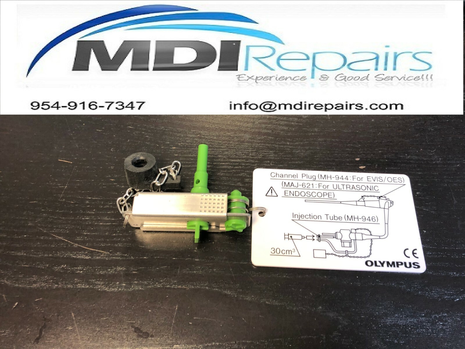 Olympus MH-944 Endoscope CHANNEL PLUG w/ 1 adapter. | eBay