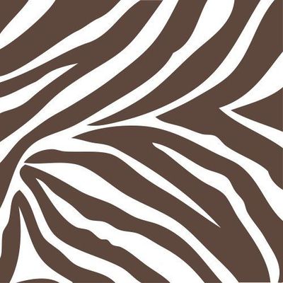 Wall Pops Animal Instinct Brown Zebra Squares Stickers Decals WPB93857 ...