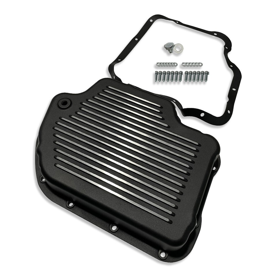 For GM Turbo TH400 Aluminum 2 1/4" Depth Transmission Oil Pan Black ...