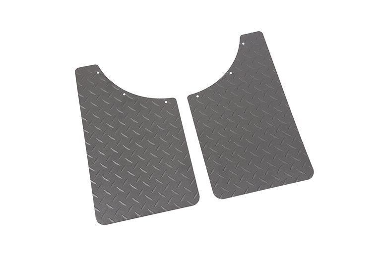 Dee Zee - Black Diamond Plate Mud Flaps Fits Chevrolet/ Chrysler/ Dodge ...