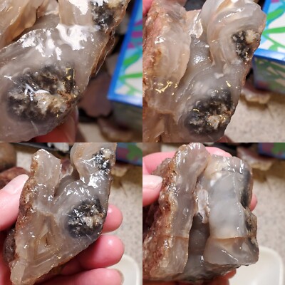 Woodward Ranch Plume Banded Agate Rough Bouquet 300g Alpine Texas ...