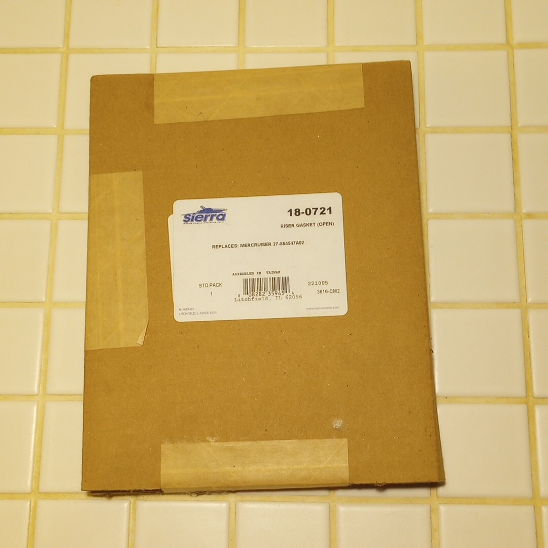 Sierra 18-0721 Dry Joint Riser Gasket (Open) MerCruiser Mercury 27 ...
