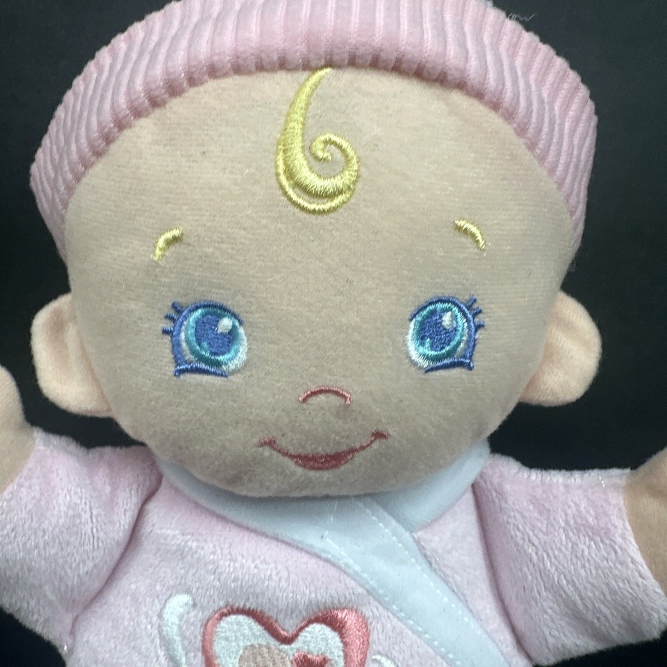 Fisher Price 10" Brilliant Basics Hug 'N Giggle Pink Baby Doll-Baby ...