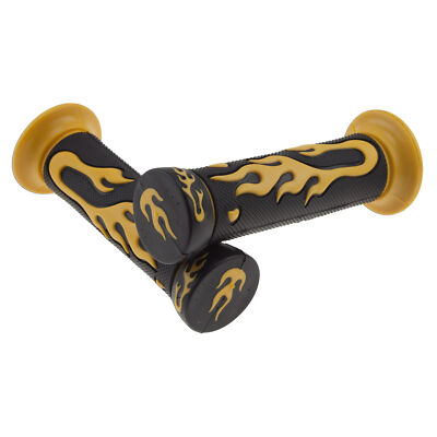 Handle Bar 22mm Left Right Front Yellow Universal Fire Hand Grip 7/8 ...