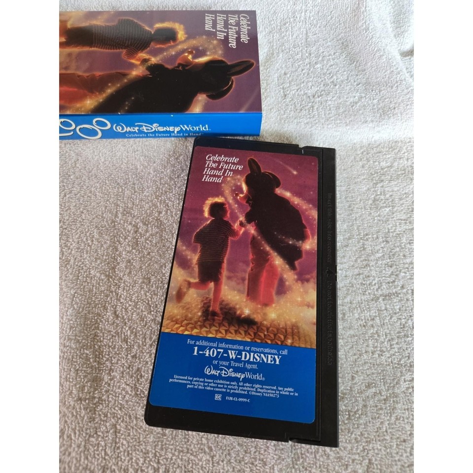 2000 Walt Disney World Celebrate the Future Hand in Hand VHS tape | eBay