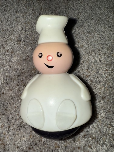 Fisher Price 3 Men In A Tub Baker Man Chef Roly Poly Weeble Wobble Toy ...