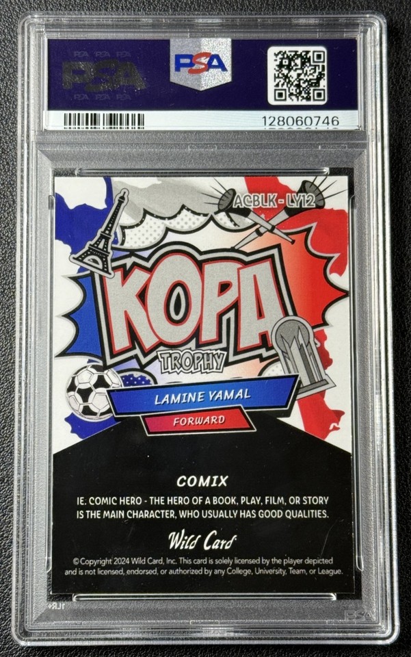 1/1 LAMINE YAMAL PSA 10 2025 WILD CARD COMIX NSCC RC KOPA LAZER 6 ROOKIE 1/1 | eBay