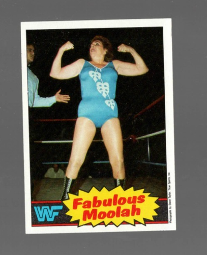 1985 Topps WWF FABULOUS MOOLAH Wrestling ROOKIE card #13 Near Mint or ...
