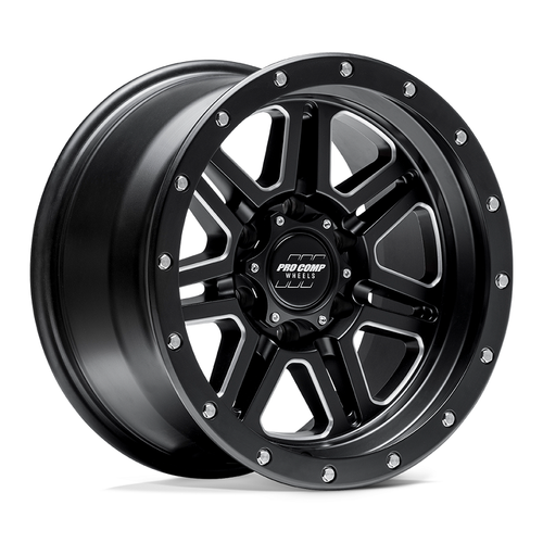 PRO COMP WHEEL Series 62 Apex 20X10 5X139.7 ET-18 Black / Milled (Qty ...