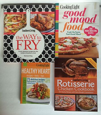 Cooking Light Southern Living Cookbooks New Set 4 PB Healthy Heart Fry ...