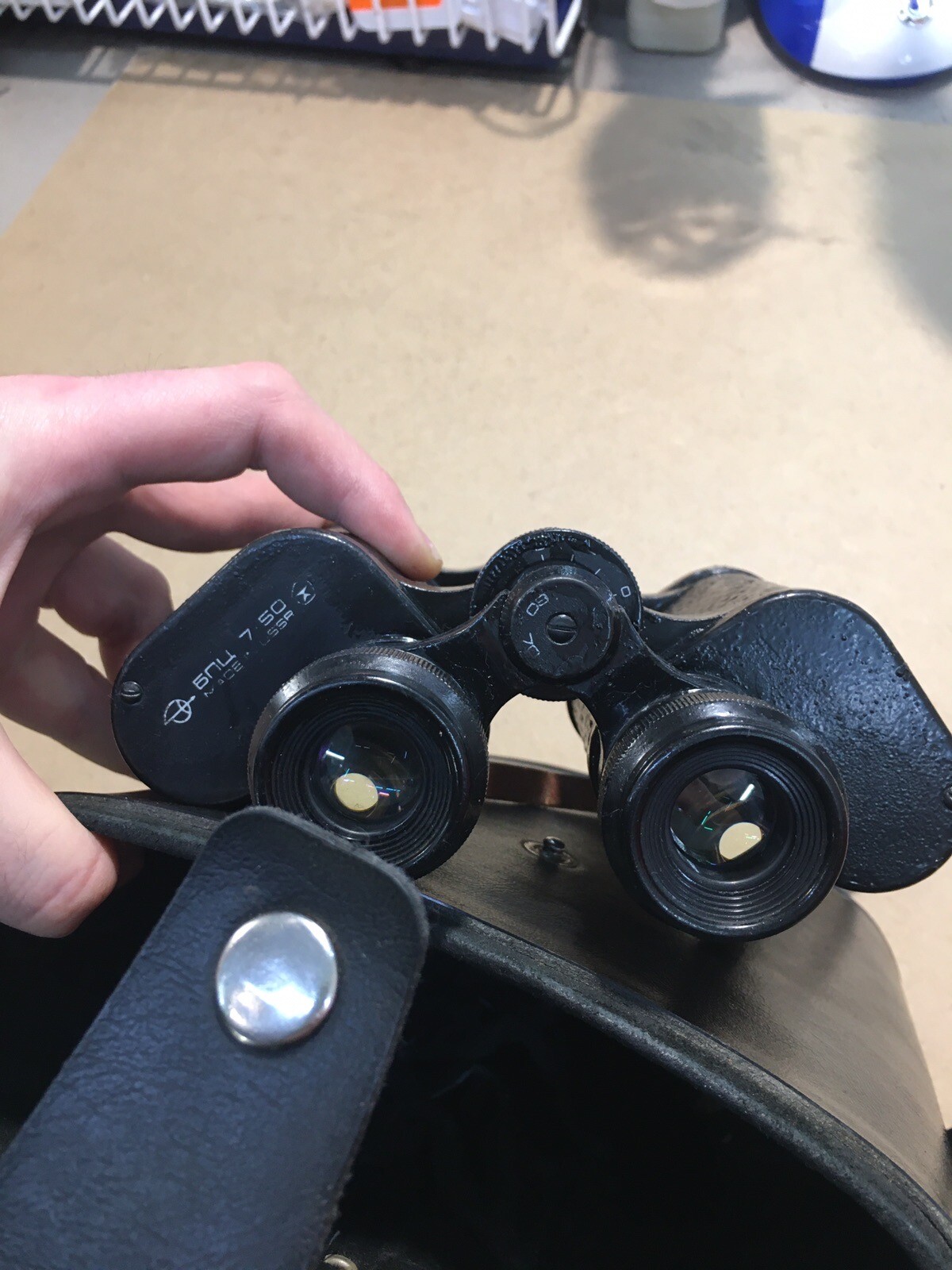 Soviet marine binoculars BPC 7x50 ZOMZ prismatic binoculars Made in ...