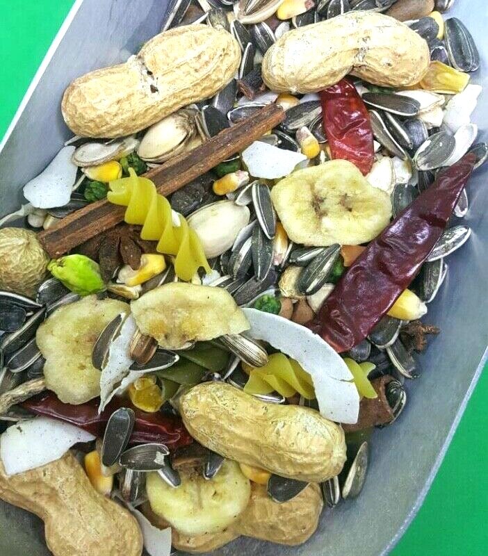 Medium & Large Hookbill Cuisine PARROT Food Mix Cockatoo African Grey ...