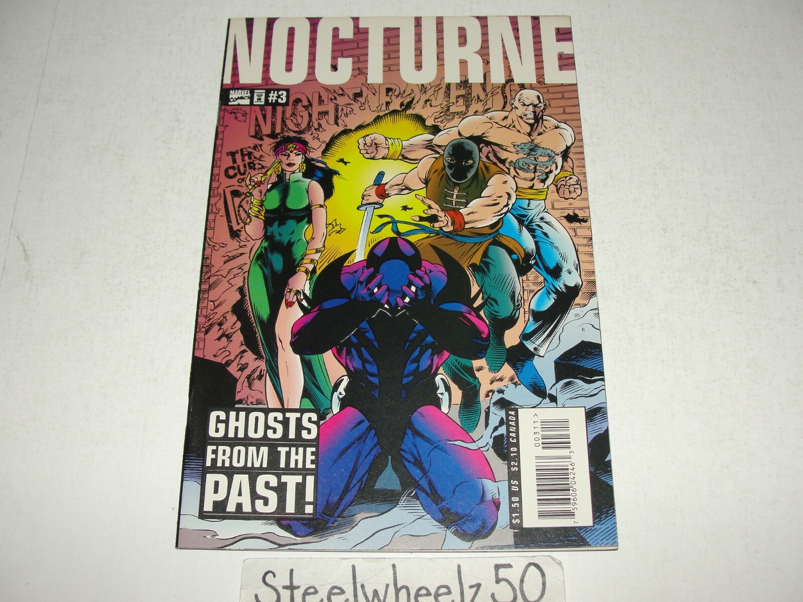 Nocturne #3 Comic Marvel 1995 Limited Series Vs Suture Dan Abnett Jose ...