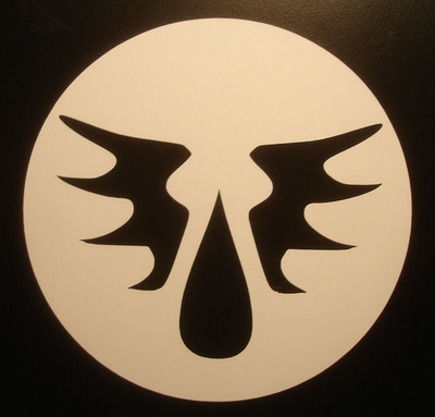 Blood Angel logo cut vinyl sticker - Space Marine Bloodangel 40k ...