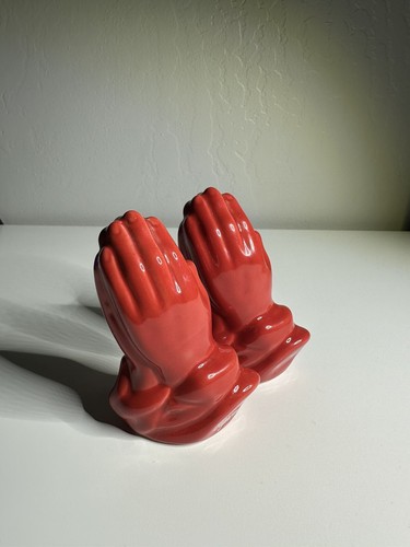 Supreme SS13 Salt and Pepper Shakers Red Prayer Hands Praying Logo ...